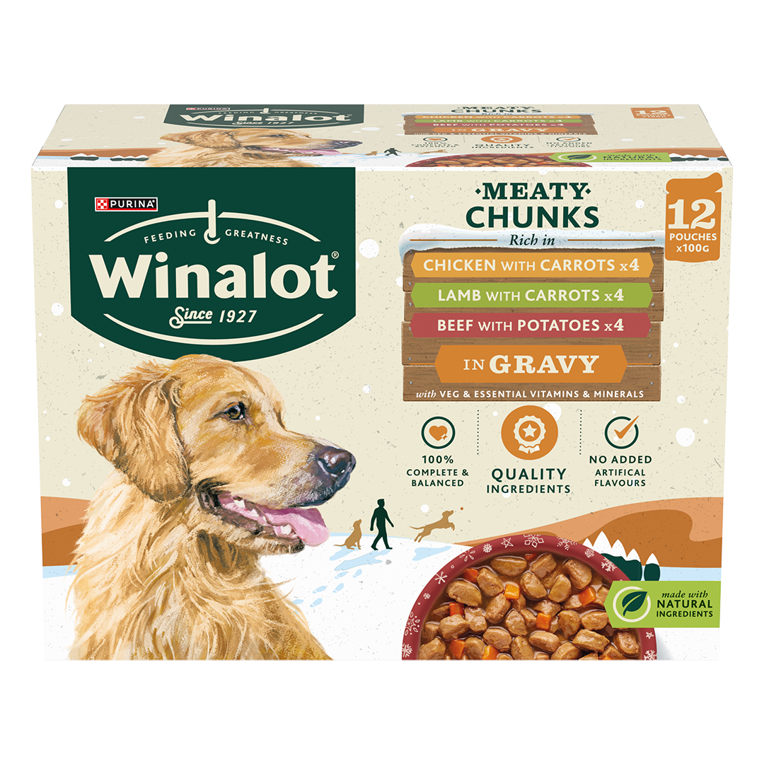 Winalot Perfect Portions Adult Meaty Chunks (Chk&Carrot/Bf&Pot/Lamb ...